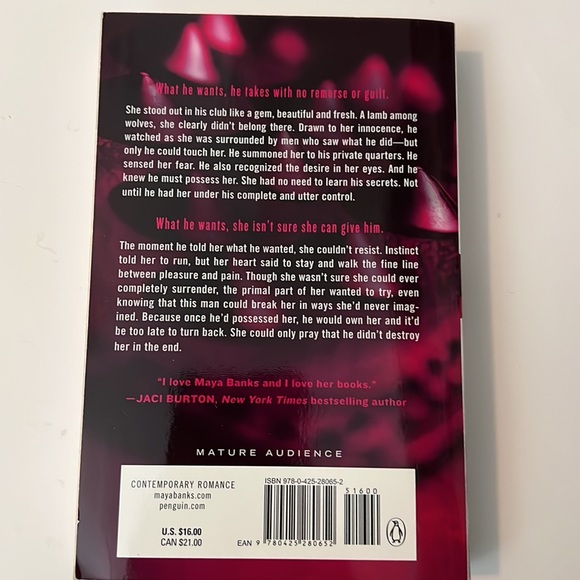 Other | Set Of 4 Maya Banks Books Mature Audience | Poshmark